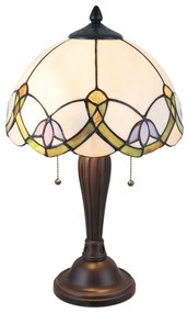 Stolní lampa Tiffany Adabelle - Ø 30*50 cm / E27/max 2*40W