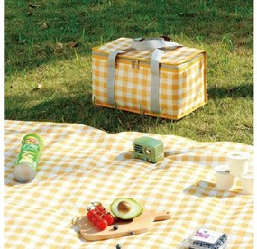 Camerazar Termoobal na potraviny LUNCH BOX kostkovaný velký