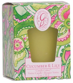 Greenleaf Votivní  svíčka Cucumber &amp; Lily -56g