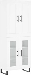 Skříň highboard bílá 69,5 x 34 x 180 cm kompozitní dřevo 3199641