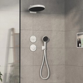 Hansgrohe ShowerSelect Comfort S, termostat pod omítku pro 1 spotřebič a další výtok, bílá matná, HAN-15562700
