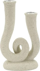 Designový svícen Stons 20 cm krémový