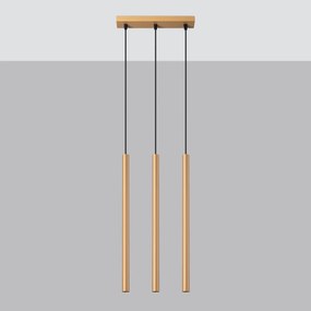 Sollux Lighting Závěsná lampa PASTELO 3L zlatá