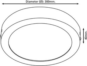 Eglo 96246 - LED koupelnové svítidlo FUEVA 1 LED/22W/230V IP44