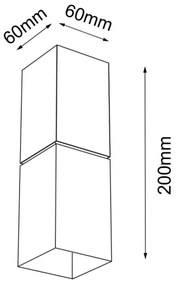 Shilo 7468 - Nástěnné svítidlo NEMURO 1xG9/15W/230V bílá