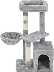 Škrabadlo pro kočky Yaheetech – světle šedá, 87 cm (256101396036)