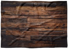 IMPAR Fleecová deka Dřevo 2 150x120 cm (Rozměr : 200 x 140 cm, Podšití beránkem: NE)