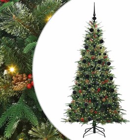 Umělý Skládací Vánoční Strom s stojanem Zelená 210 cm PE a PVC 3397433