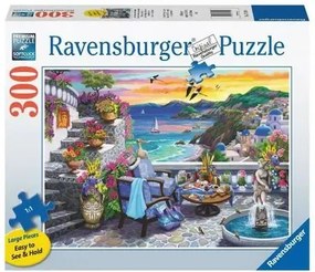 Ravensburger Západ slunce nad Santorini / 300 dílků / od 9 let
