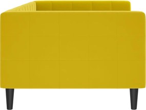 vidaXL Válenda 90 x 200 cm samet [354013] Barva: Žlutá