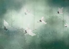 Fototapeta na míru Jeřábí Letka | Vliesová fototapeta na zed' | DFTNS1251