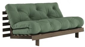 sofa ROOT by Karup - 160*200 cm carob (hnědá) + futon olive green 756