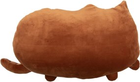 Rezavý dekorativní polštář ve tvaru kočičky Cat Rusty - 40*5*28 cm