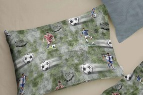 Bavlněný povlak na polštář Fotbaloví hráči Velikost: 70 x 90