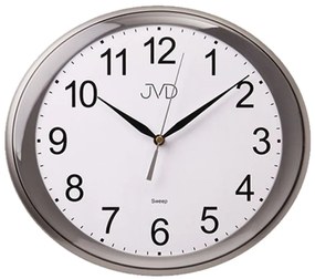 JVD Oválné šedé nástěnné hodiny JVD HP664.2