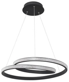 LED lustr Grania 55 černé