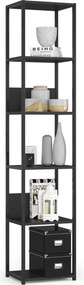 Kovový regál Loft 40 cm černá/černá