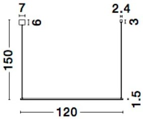 LED lustr Elettra 120 zlaté
