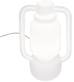 Stojací lampa bílá 110 cm IP44 - Storm Extra Large
