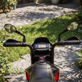AIYAPLAY dětská elektrická motorka Aprilia 6 V, červená