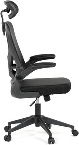 Ergonomická kancelářská židle ALEXANDRE - černá síťovina