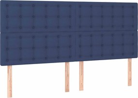 Box spring postel s matrací modrá 160x200 cm textil 3128859