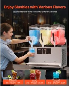 Komerční stroj na kaši 12Lx3 Margarita Smoothie Výrobník mražených nápojů