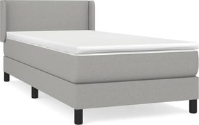 vidaXL Box spring postel s matrací 90x190 cm textil [3129513] Barva: Tmavě šedá