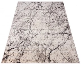 Kusový koberec PETRA 3079 1 244 Abstraktní Moderní béžový šedý hnědý Rozměr: 80x150 cm
