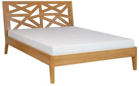 Drewmax LK164 160x200 cm dřevěná postel masiv buk dvojlůžko