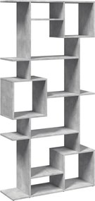 Knihovna betonově šedá 92 x 29 x 188 cm kompozitní dřevo 3310319