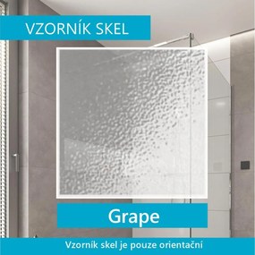 Mereo Mereo, Sprchový kout, Kora, čtverec, bílý ALU, sklo Grape, CK34121Z
