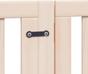Zábrana pro psy s dvířky skládací 12 panelů 600 cm topol 3155642