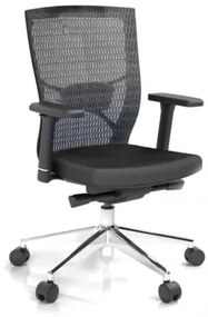Kancelářská židle Fiore, černá bez hlavové opěrky FIORE BMF B15