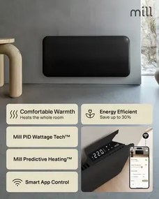 Mill PA1500WIFI4A černá / Panelové topidlo / 1500 W / 18-22 m2 / IPX4