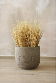 Umělá tráva v květináči BOHO, plast, výška 54 cm, béžová