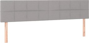 Box spring postel s matrací světle šedá 160 x 200 cm textil 3140065