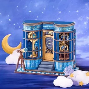 RoboTime 3D dřevěná skládačka Miniatura domečku Kouzelný astronomický