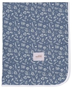 Tmavě modrá dětská deka z bio bavlny 80x100 cm Organic – Malomi Kids