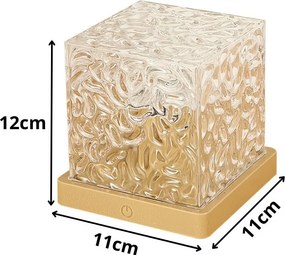 Verk Group Rgb křišťálové světlo s usb dálkovým ovládáním atmosférické dekorativní noční kostky
