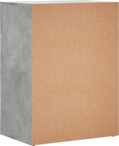 Příborníky 2 ks betonově šedé 60 x 39 x 80 cm kompozitní dřevo 3276626