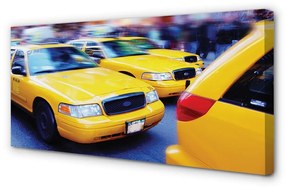 Obrazy na plátně Žlutá taxi City 125x50 cm
