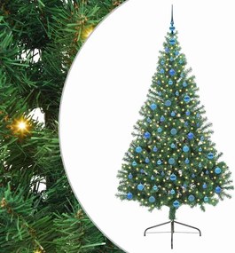 Umělý osvětlený vánoční stromeček Zelená 210 cm PVC 3397031