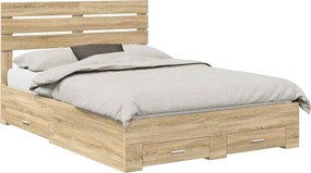 Rám postele s čelo Sonoma dub 150 x 200 cm Kompozitní dřevo 3411631