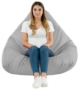 Sedací pytel DROP XXL stříbrný OUTDOOR