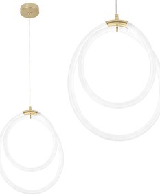 Toolight Designové LED osvětlení Circle-4 Double G021-CP zlaté