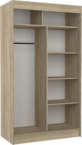 ADRK Furniture Skříň s posuvnými dveřmi a lacobelem BATIA 120 ADRK-SW-BAT-S-CHL-120