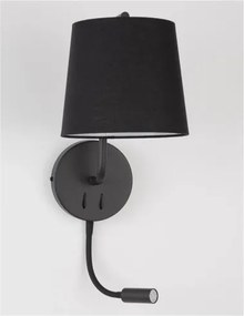 Nástěnné svítidlo NOVA LUCE SAGE E27 + LED na čtení 3000K 9129330 bez žárovky