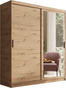 Šatní skříň s zrcadlem Hailey 180