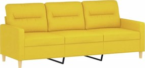 vidaXL 3dílná sedací souprava s poduškami textil [3201541] Barva: Světle žlutá